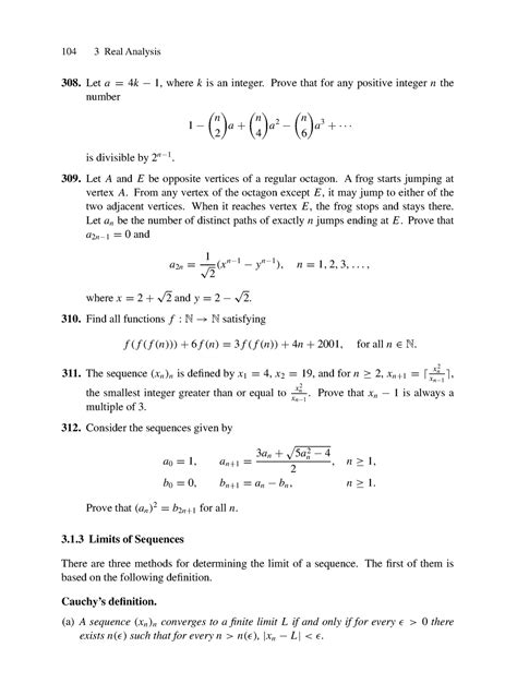 Advanced Book On Mathematics Olympiad PDFDrive Real Analysis Let A K