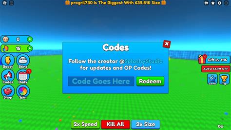 Roblox Eat Blobs Simulator Codes August