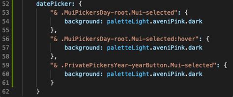 Pickers Not Possible To Provide Custom Styling To The