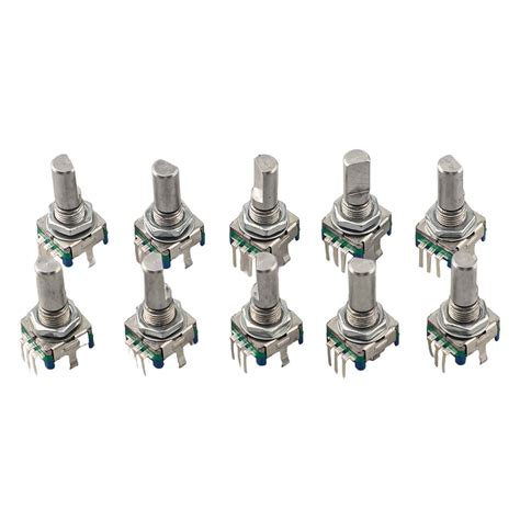 Sunfex 10pcs Ec11 Rotary Encoder Switch With Integrated Push Button