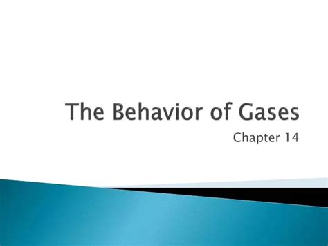 PPT The Behavior Of Gases PowerPoint Presentation Free Download ID