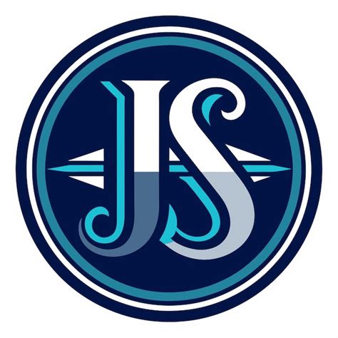 Round Logo With Letters Js Vector Illustration Premium AI Generated Vector