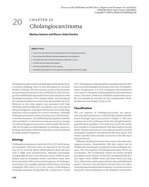 Pdf Diseases Of The Gallbladder And Bile Ducts Cholangiocarcinoma