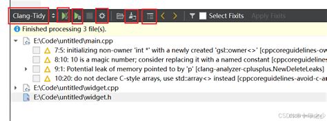 静态分析工具clang tidy ——qt csdn博客