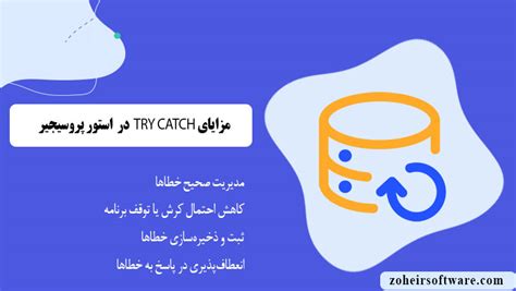 Try Catch در استور پروسیجیر در پایگاه داده Sql نرم افزاری زهیر