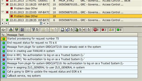 Sap Security Authorization Check Grc 10 Error Log Using Slg1