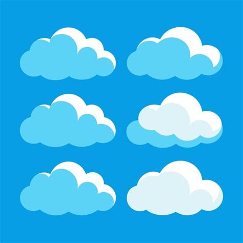 Clouds Collection Vector Premium Ai Generated Vector
