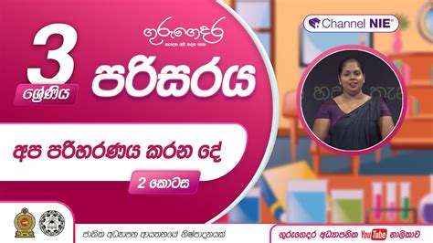 අප පරිහරණය කරන දේ 2 03 ශ්‍රේණිය පරිසරය Youtube