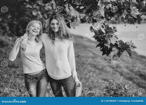 Lesbian Couple Two Girls Hug And Smile Stock Image Image Of