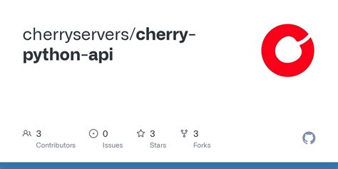 Github Cherryserverscherry Python Api