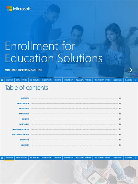 Enrollment For Education Solutions Licensing Guide Pdf Microsoft System Software