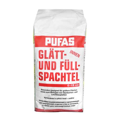 Шпаклёвка гипсовая Pufas N3 Glatt und Fullspachtel,