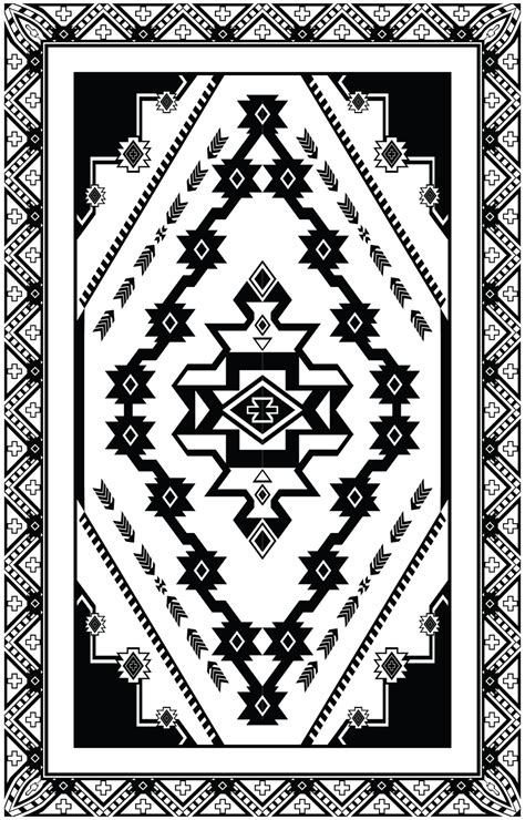 Carpet Pattern Seamless Geometry Western Handmade Saddle Blanket Rug Pattern Aztec 34332698 Png