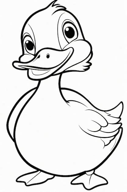 Isolated Duck Outline Pictures Freepik