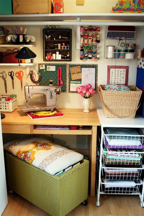 Cozy Craft Space Small Craft Rooms Sewing Room Design Craft Room Design
