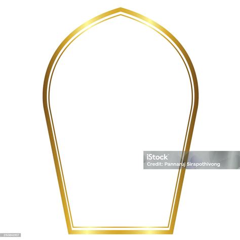 골드 프레임 뾰족한 말굽 아치 직사각형 프레임 아키텍처 창 문 골드 액자 럭셔리 골든 프레임 골드 테두리 황금 벡터 프레임