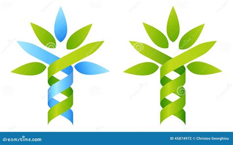 Tree DNA Concept Stock Vector Illustration Of Blue Holistic