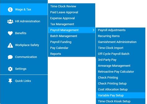 Variable Pay By Employee Setup