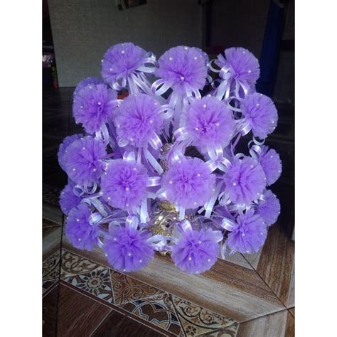 Jual 15pcs Bunga Telur Pompom Pokok Telok Bunga Telur Kembang Telur Aqiqah Khataman Shopee