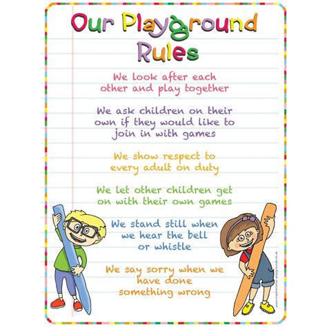 Elementary School Playground Rules