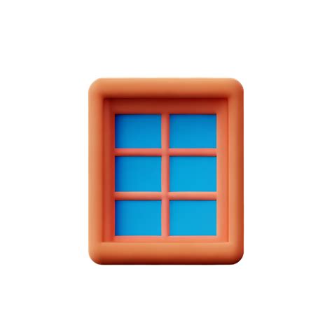 Window 3d Rendering Icon Illustration 28601473 Png