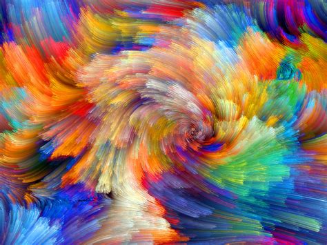 Vibrant Abstract Swirl 4k Ultra Hd Colorful Design Wallpaper