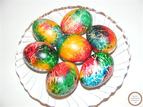 Oua Vopsite Curcubeu Pentru Paste