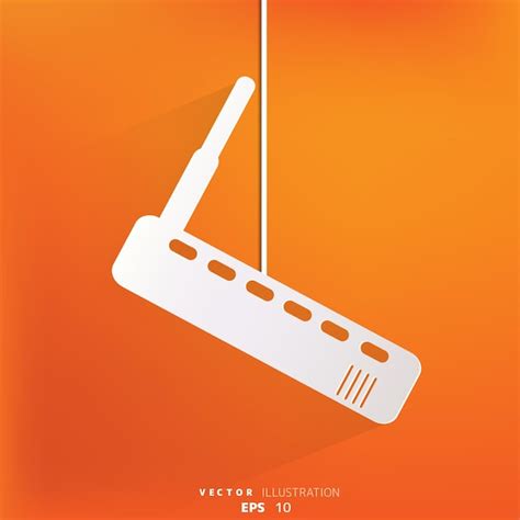 premium vector wi fi router web icon