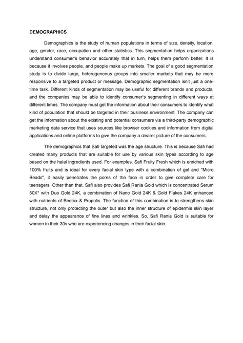 Macroenvironment Demographics FOR MKT420 DEMOGRAPHICS Demographics Is The Study Of Human