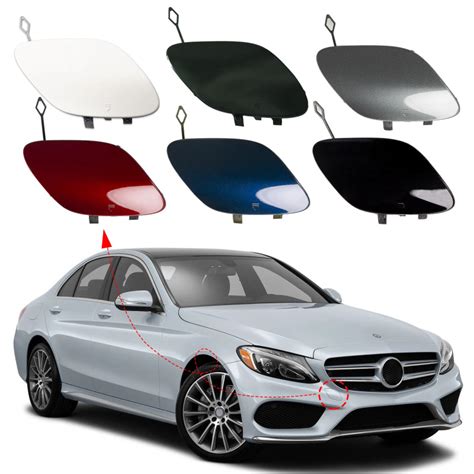 Front Bumper Tow Hook Cover Cap Towing Eye For Mercedes Benz W205 C300