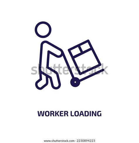 Worker Loading Icon People Collection Thin Stock Vector Royalty Free 2230894223 Shutterstock