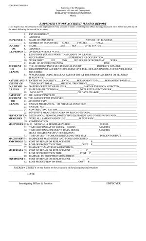 OSH Program Template Occupational Health And Safety BOSH Occupational Safety And Health