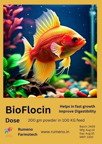 Powder Bioflocin Fish Feed Supplements Fish Mineral Feed Supplements