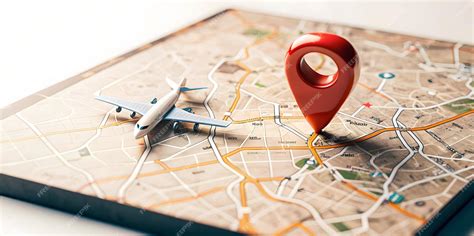 3d ai icon with travel map concept for optimizing routes and