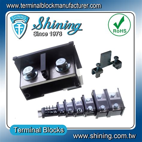 Te 400 Din Rail 600v 400a Assembly Grounded Terminal Block Shining Eande Industrial Co Ltd