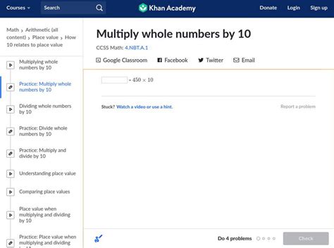 Khan Academy Multiply Whole Numbers By 10 Unit Plan For 3rd 5th Grade Lesson Planet