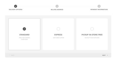 E Commerce Ui Pattern For Selection List Feedback And Suggestions