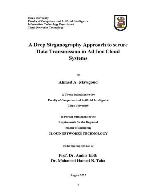 A Deep Steganography Approach To Secure Data Transmission In Ad Hoc