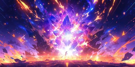 Energetic Particle Burst 3d Illustration Of Explosive Phenomenon