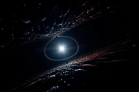 Premium Ai Image Inside The Black Hole Tesseract In The Black Hole Distortion Of Space Ai