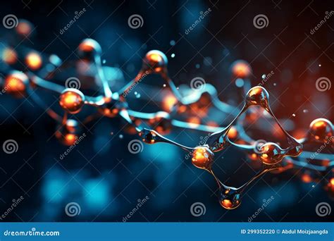 Science Molecular Structure Background With Atom Molecule Medical Concept Stock Illustration