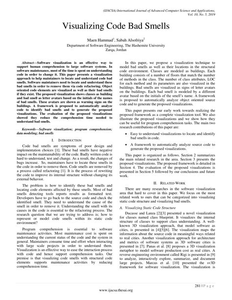 Pdf Visualizing Code Bad Smells