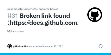 Broken Link Found Encodespaces · Issue 31 · Nakamasatokubernetes