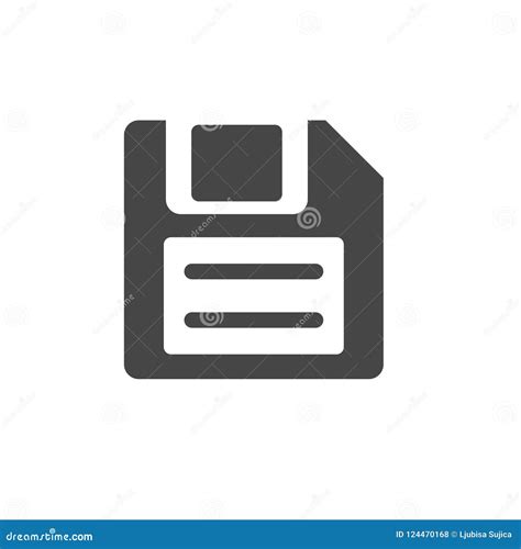 Save Icon File Save Icon Disc Icon Stock Vector Illustration Of Drawing Office 124470168