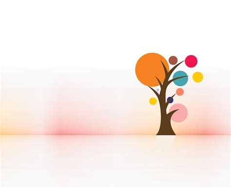 에코 배경 벡터 일러스트 레이 션에 손 Darw 벡터 트리 프리미엄 벡터