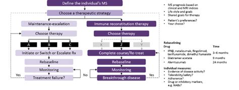 Treat 2 Target Algorithm Of Neda In Relapsing Forms Of Ms Adapted From