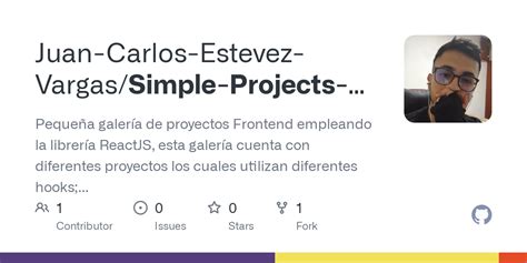 github juan carlos estevez vargas simple projects react pequeña