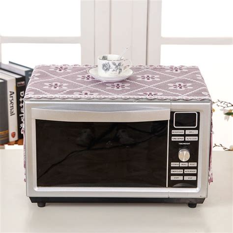 Badu Bg Калъфи за микровълнова фурна Жакардови декоративни прахоустойчиви капаци Кухненски