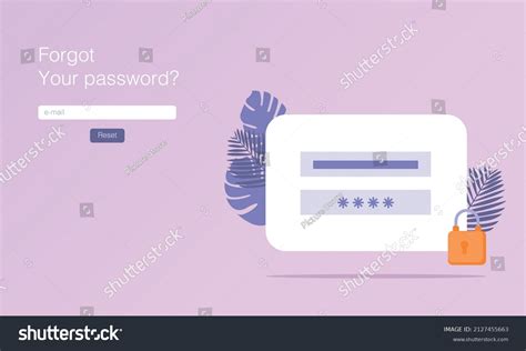 reset password vector illustration flat design stock vector royalty