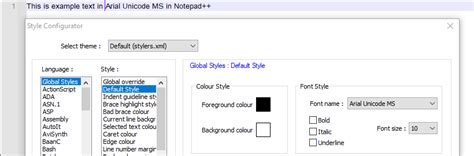 Some Select Fonts Are Not Displayed When I Set Them Under Default Style Notepad Community